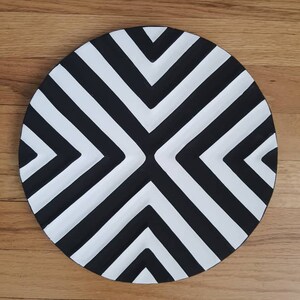 Black & White Imigongo Rwanda Painting/ African Handcraft Wall Decor ...