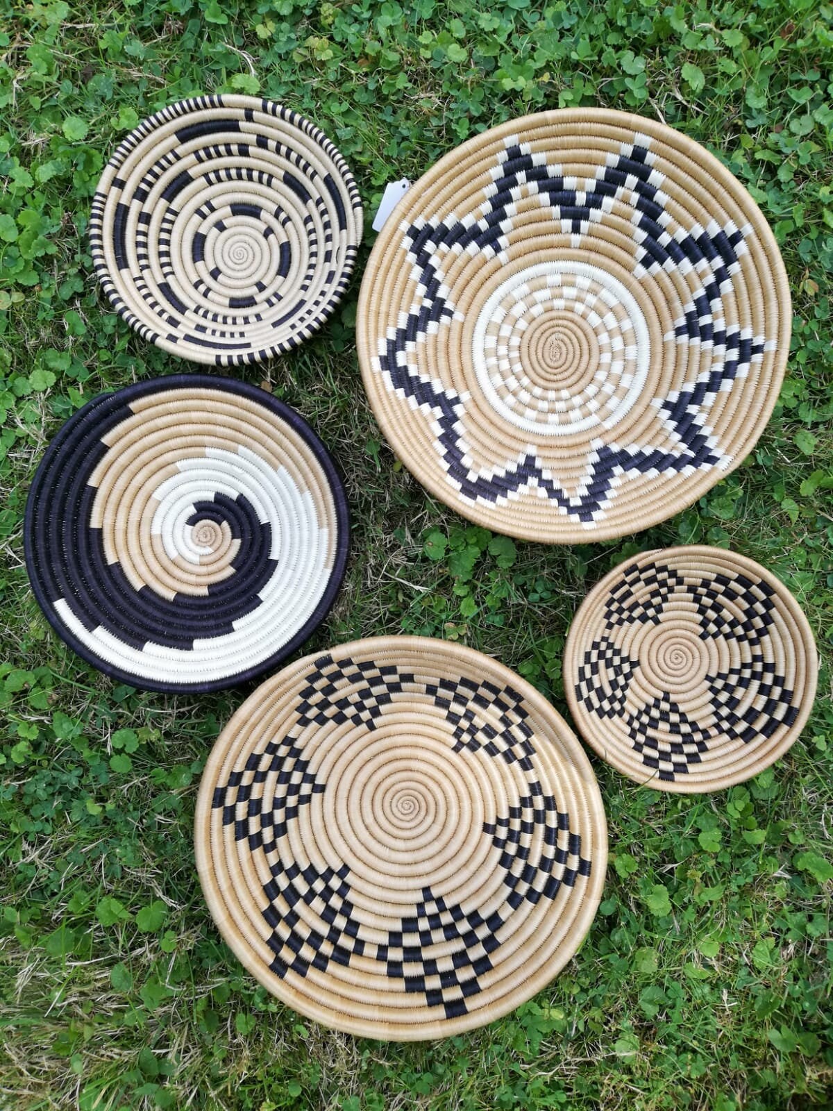 African Wall Rwanda Basket/ Boho Hanging Wall Basket/ Woven - Etsy