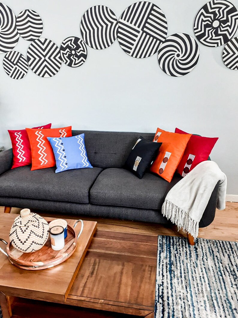 Black & White Imigongo Rwanda Painting/ African Handcraft Wall Decor ...