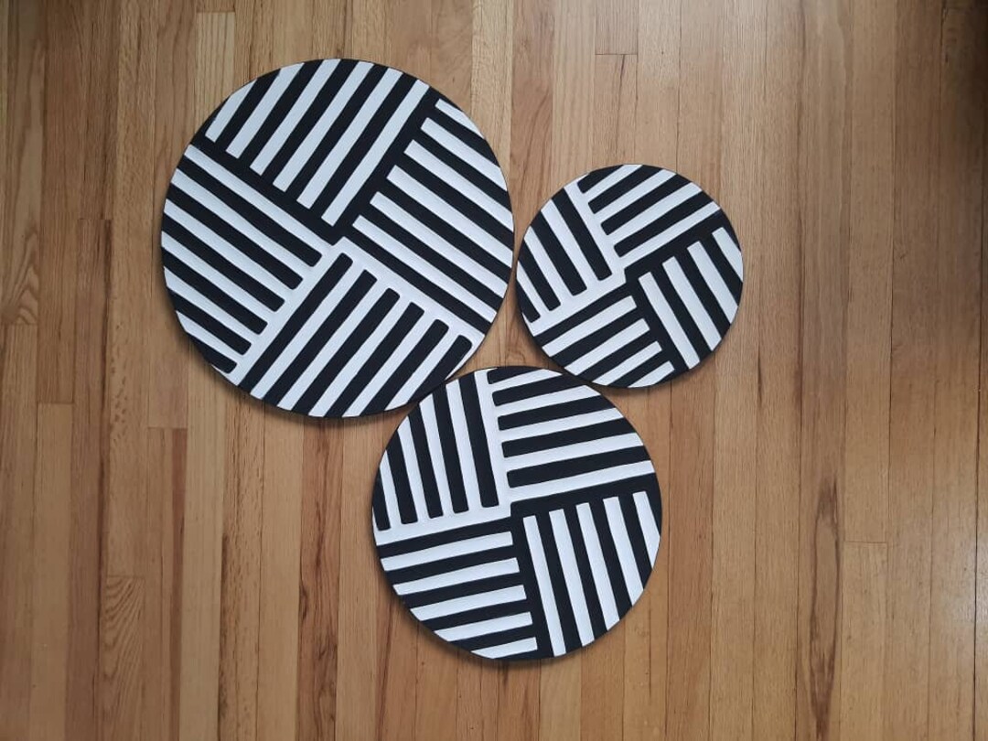 Black & White Imigongo Rwanda Painting/ African Handcraft Wall Decor ...