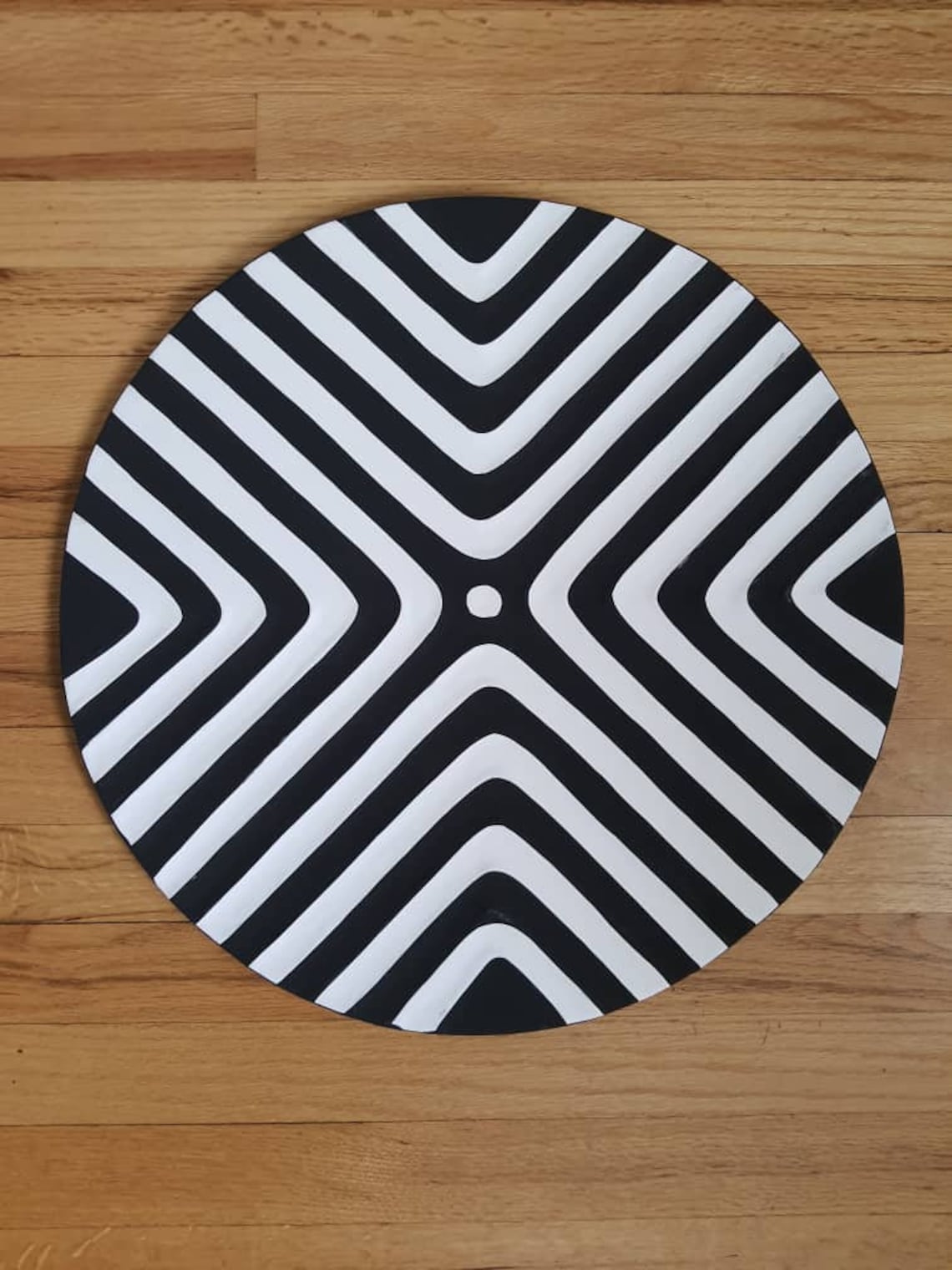 Black & White Imigongo Rwanda Painting/ African Handcraft Wall Decor ...