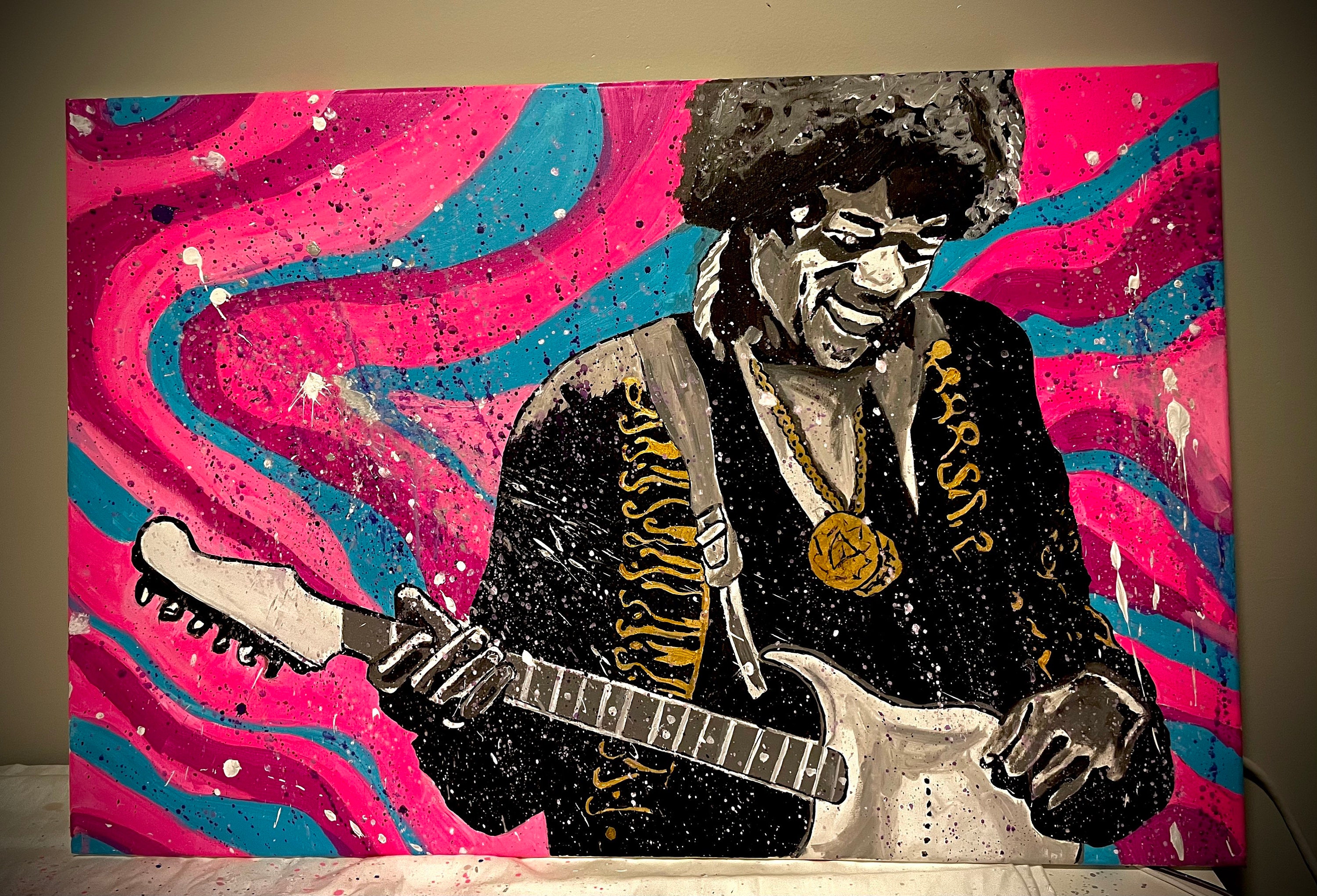 Jimi Hendrix Art Guitar