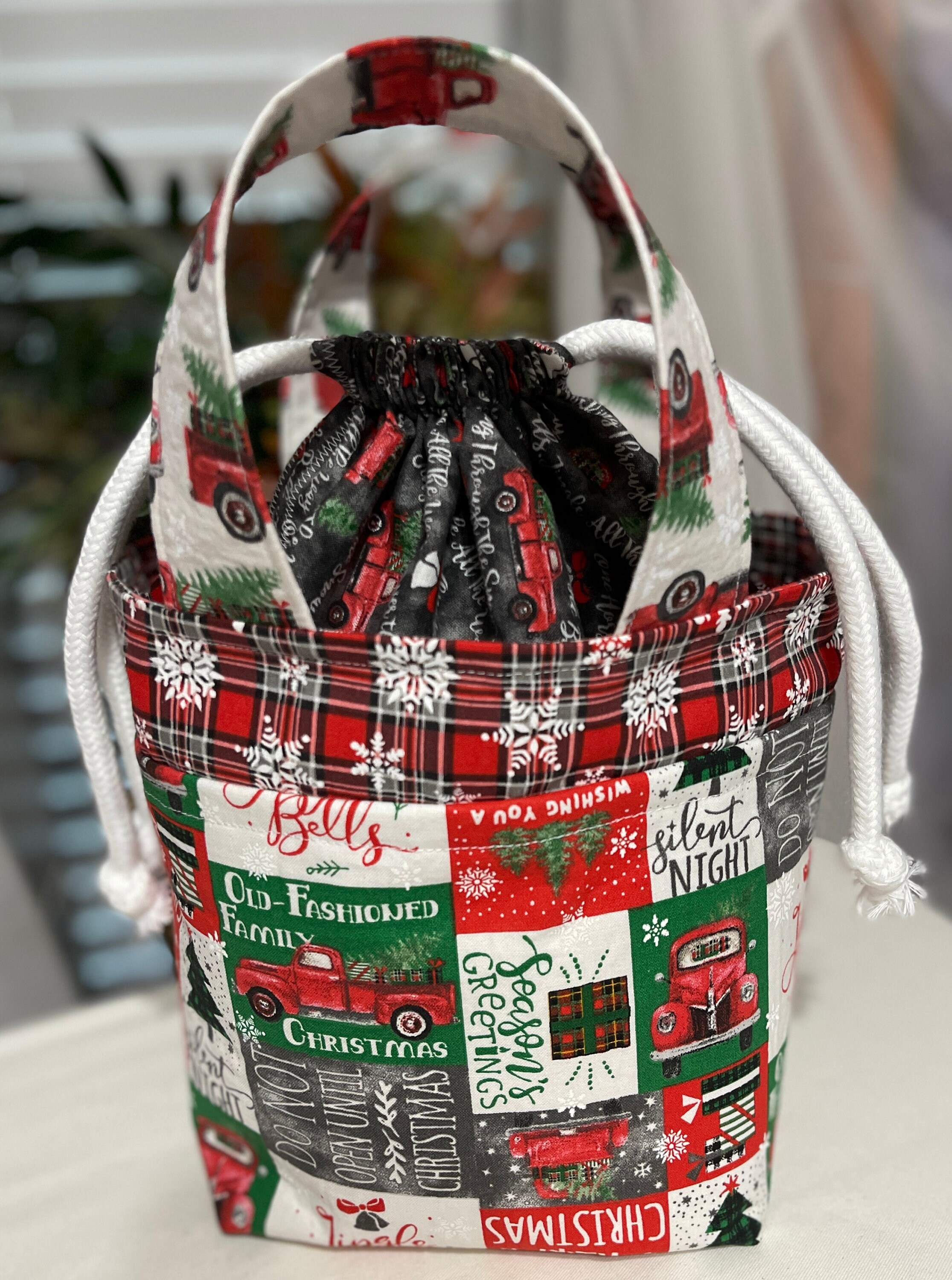 Drawstring Lunch Tote - Etsy