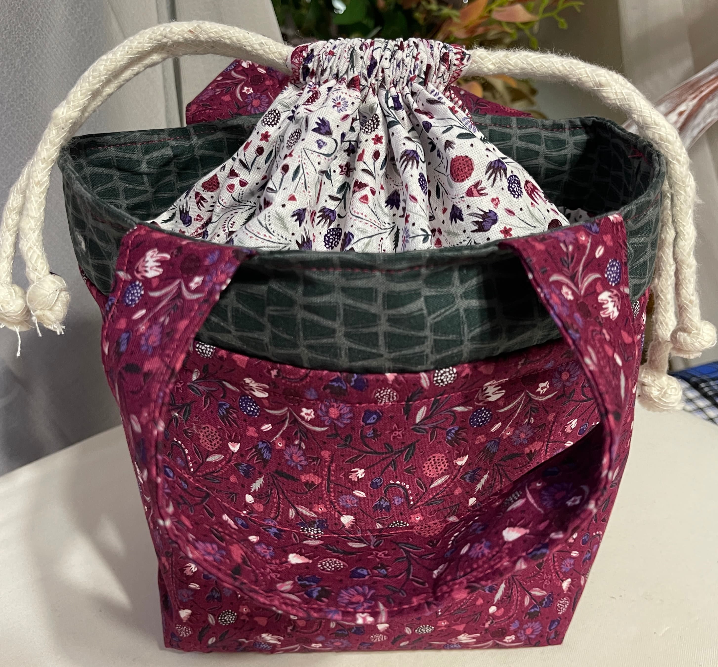 Drawstring Lunch Tote - Etsy