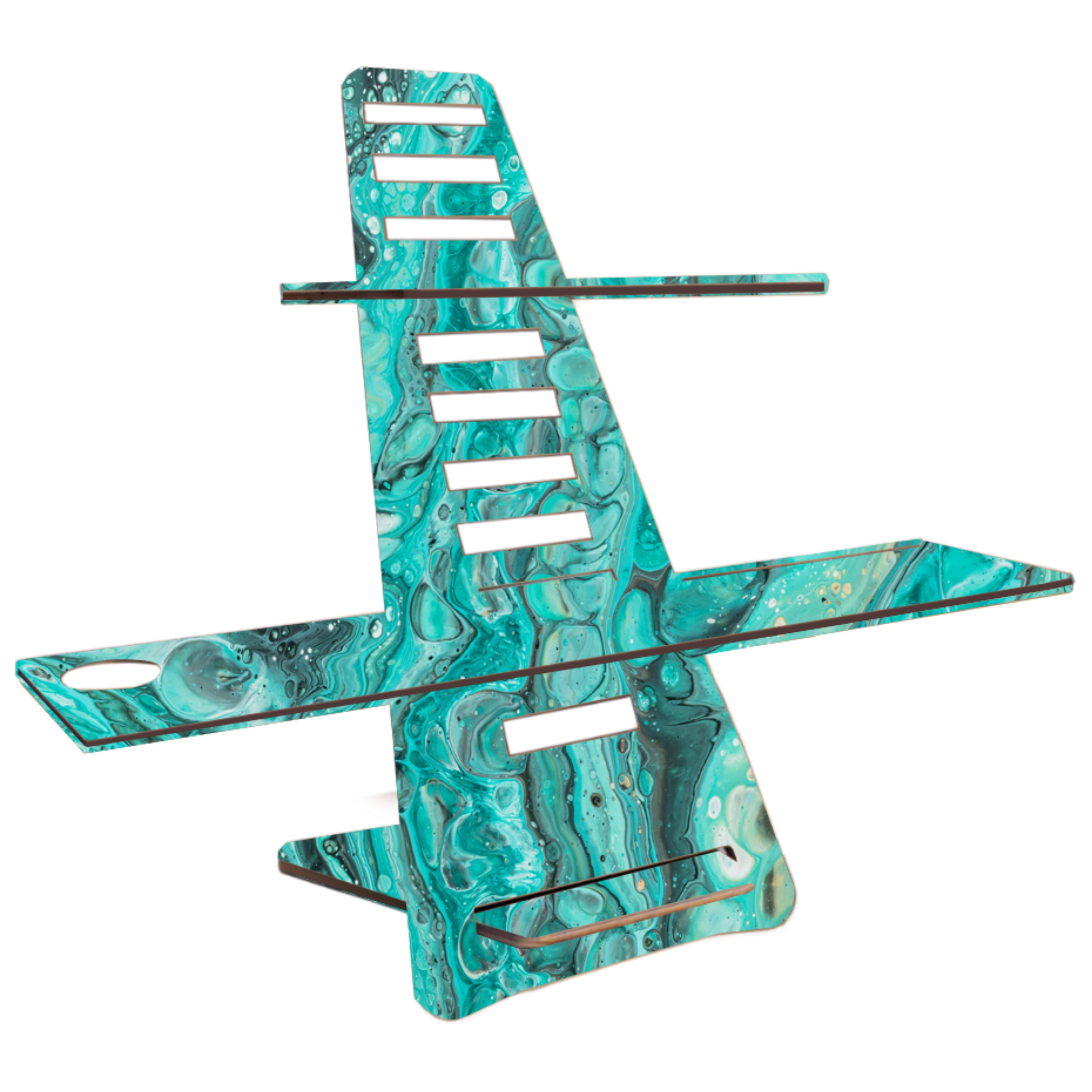 SMART Ergonomic Home Office, Mobile Adjustable Laptop Riser, Birch Ply ...