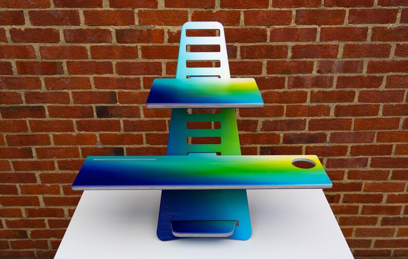 SMART Ergonomic Home Office, Mobile Adjustable Laptop Riser, Birch Ply ...