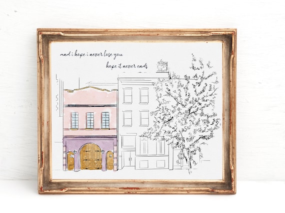 Cornelia Street Lyric Art | Etsy