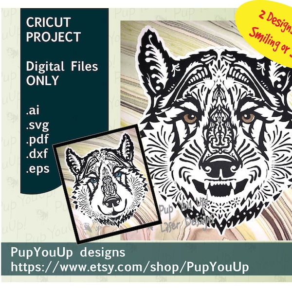 Husky Mandala - Etsy