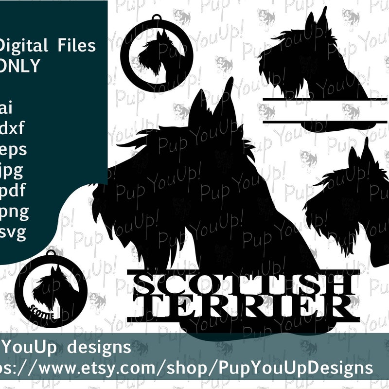 Scottie Dog Silhouette - Etsy