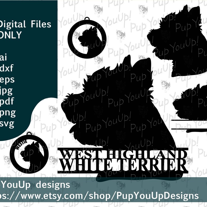 Westie Dxf - Etsy