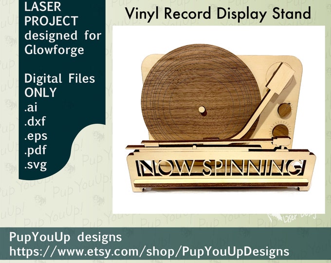 Record Holder Svg, Record Storage Svg File, Record Storage Laser Cut ...