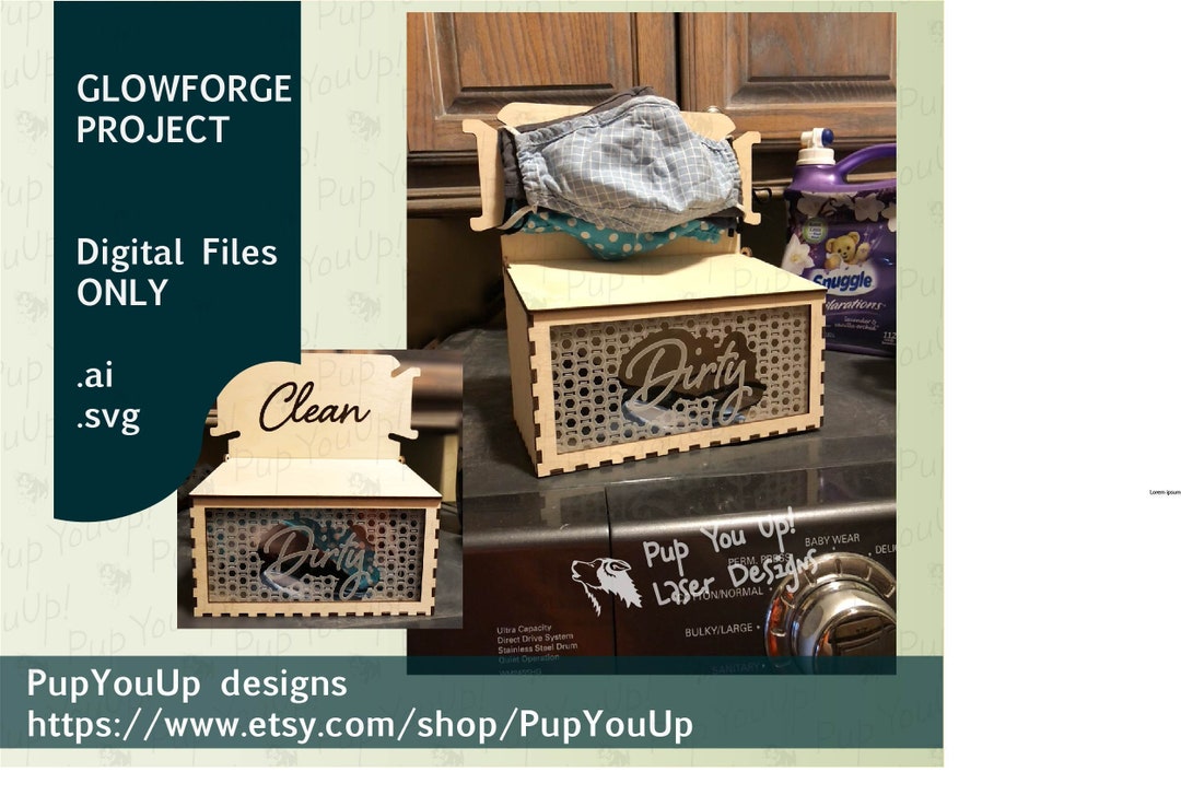 Mask Organizer Laundry Sorter Bin Station-svg DIGITAL FILE Made for ...