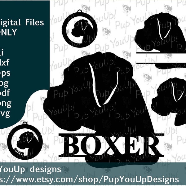 Boxer Dxf File - Etsy