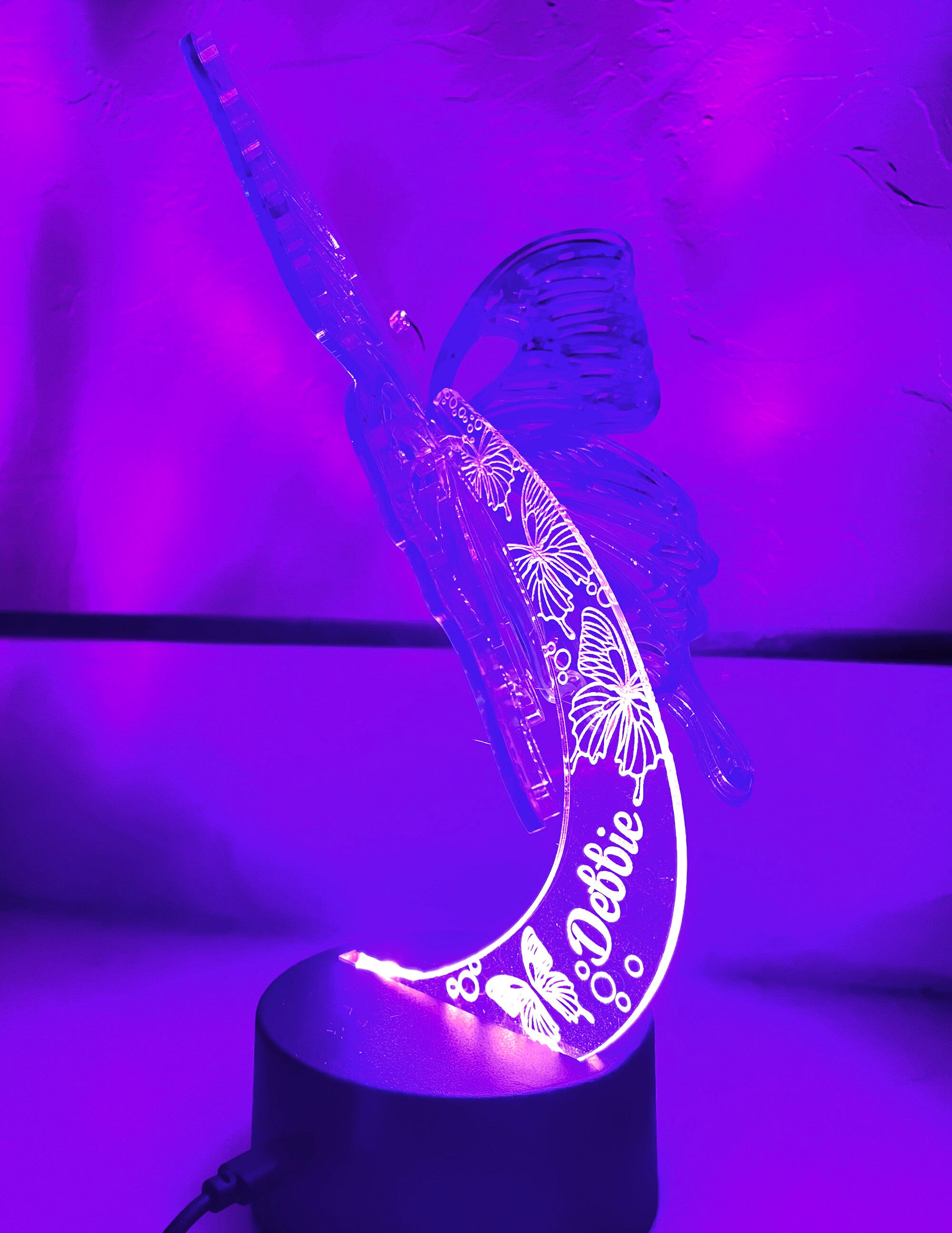 3D Butterfly LED Lamp or Stand Gift-digital FILE Made for - Etsy