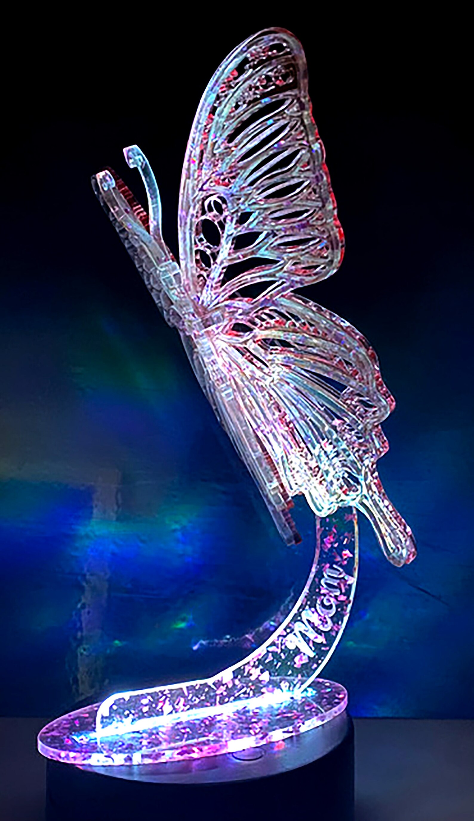 3D Butterfly LED Lamp or Stand Gift-digital FILE Made for - Etsy