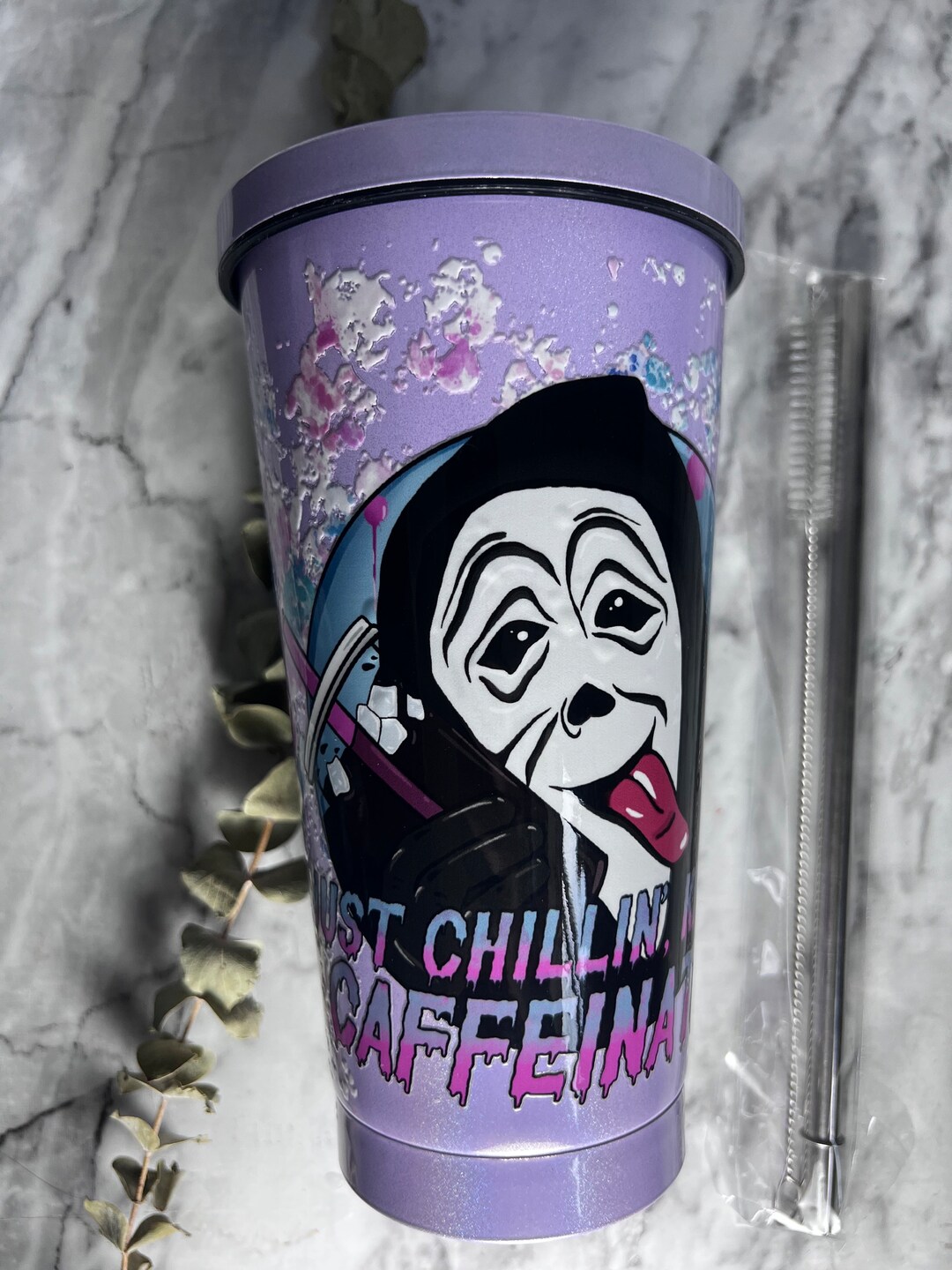 Ghostface Killa Scream/scary Movie Inspired Steel Cup - Etsy