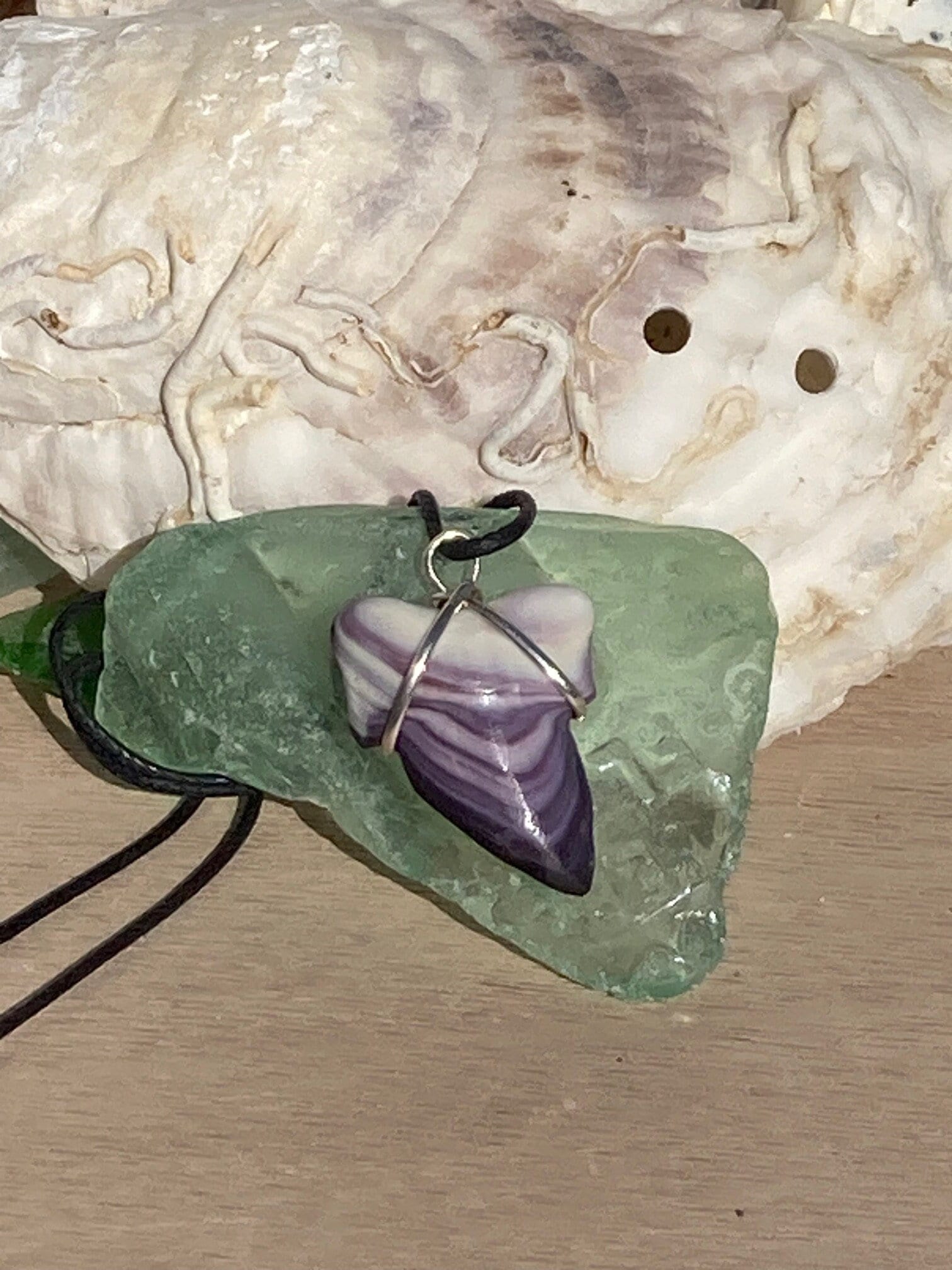 Wampum Pendant, Men’s Wampum Jewelry, Fisherman's Pendant, Wampum ...