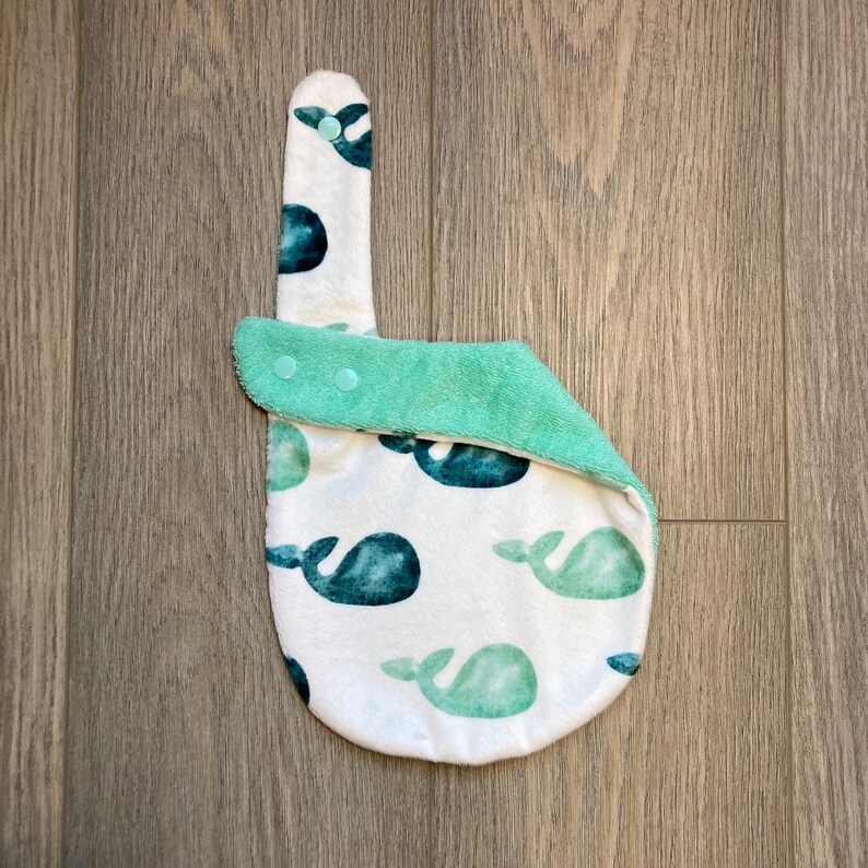 Minky Terry Cloth Baby Bib: Round Boy Bib, Absorbent Drool Catcher - Etsy