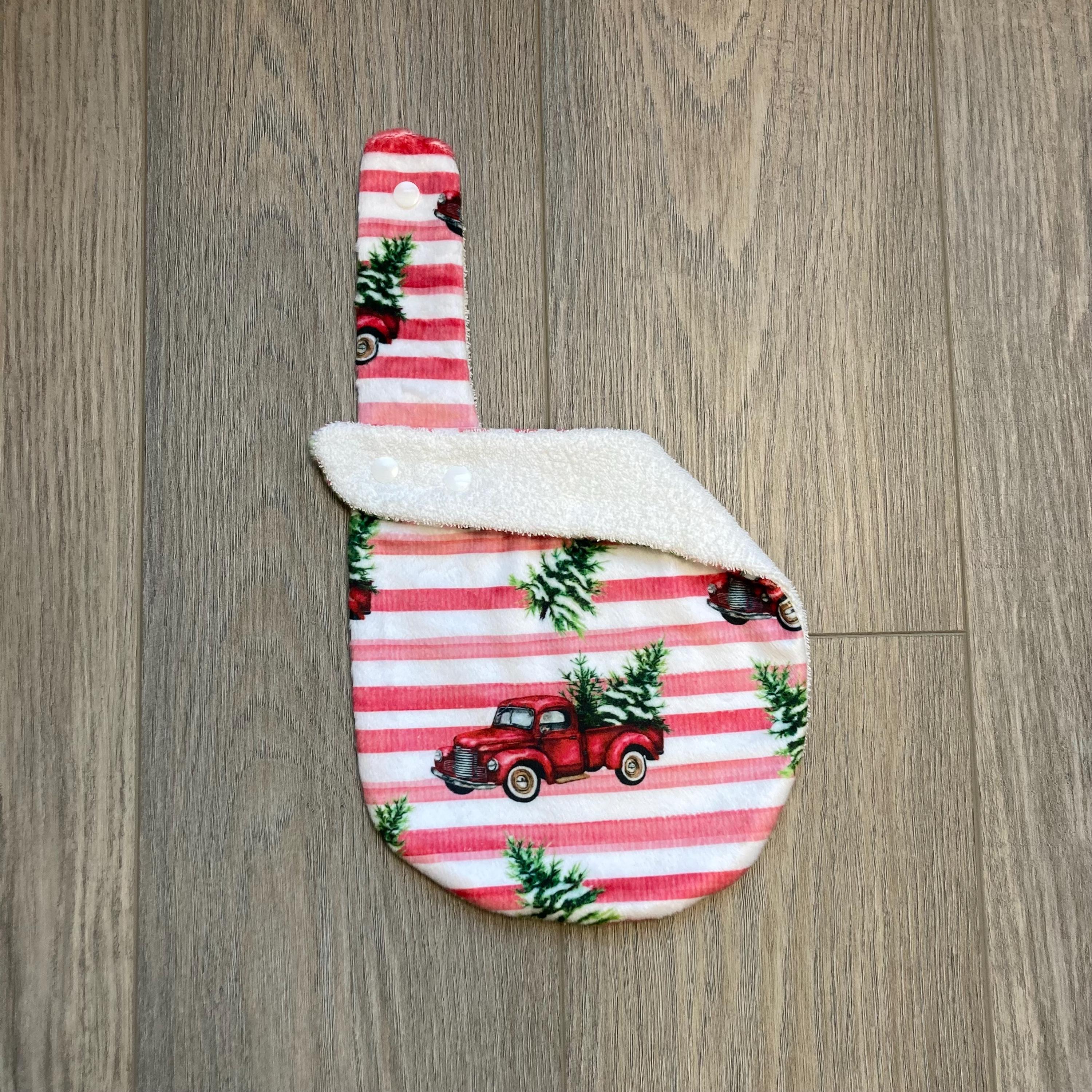 Minky Terry Cloth Baby Bib: Round Boy Bib, Absorbent Drool Catcher - Etsy