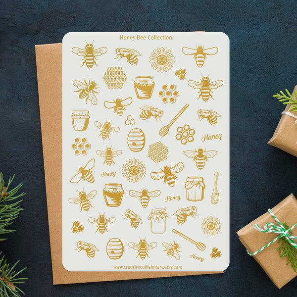 Bee Sticker - Etsy