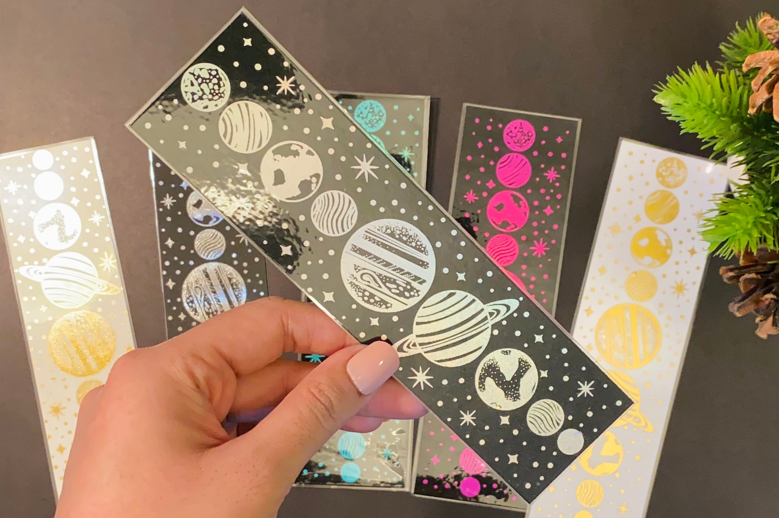Solar System Bookmark Space Foil Bookmark Solar System | Etsy