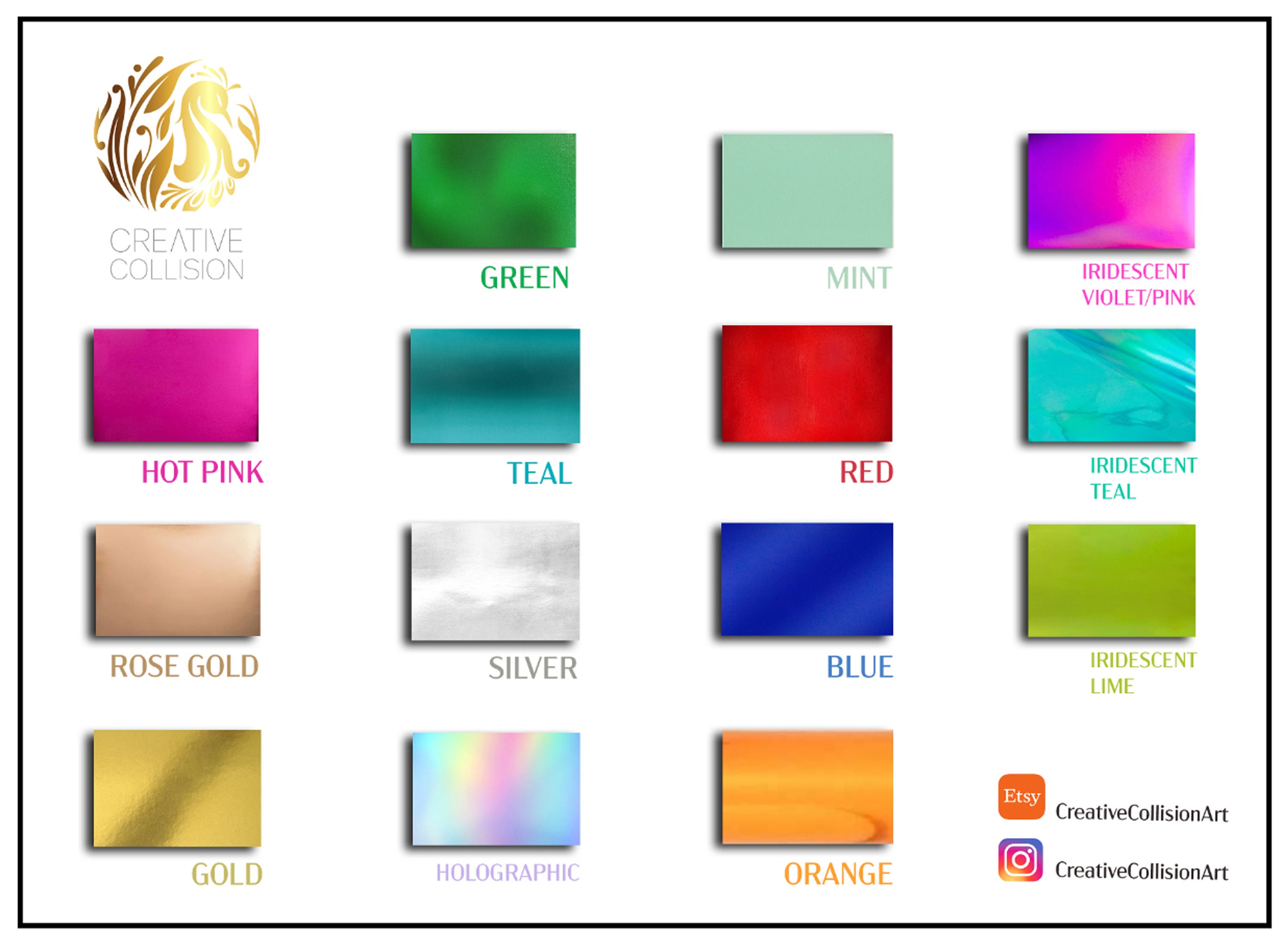 Floral Corner Border Sticker Sheet Foil Stickers Flower - Etsy