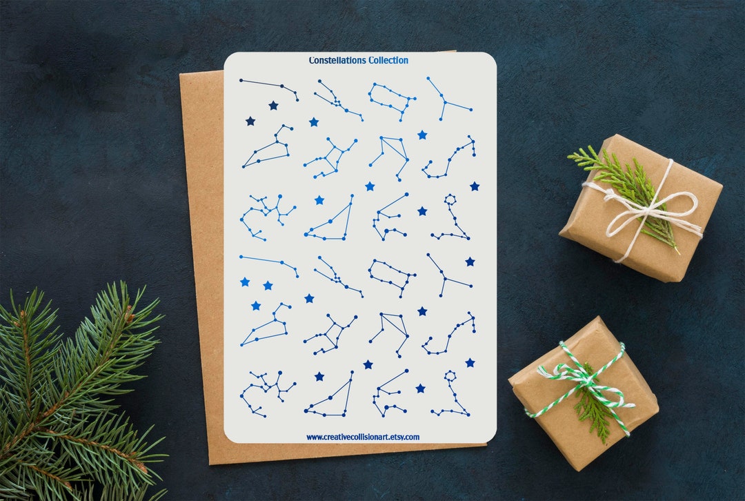 Constellations Sticker Sheet | Foil Stickers | Stars Foil Stickers ...