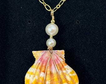 Sunrise Shell Necklace TRUE PAIR (#36) - Etsy