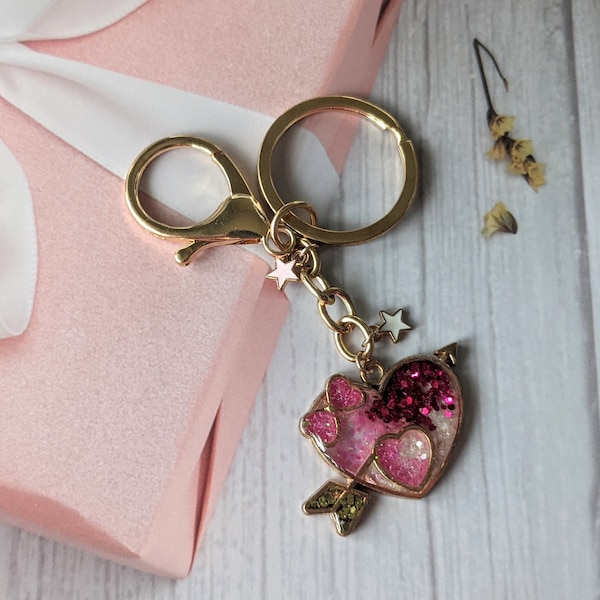 Heart Key Chain - Etsy