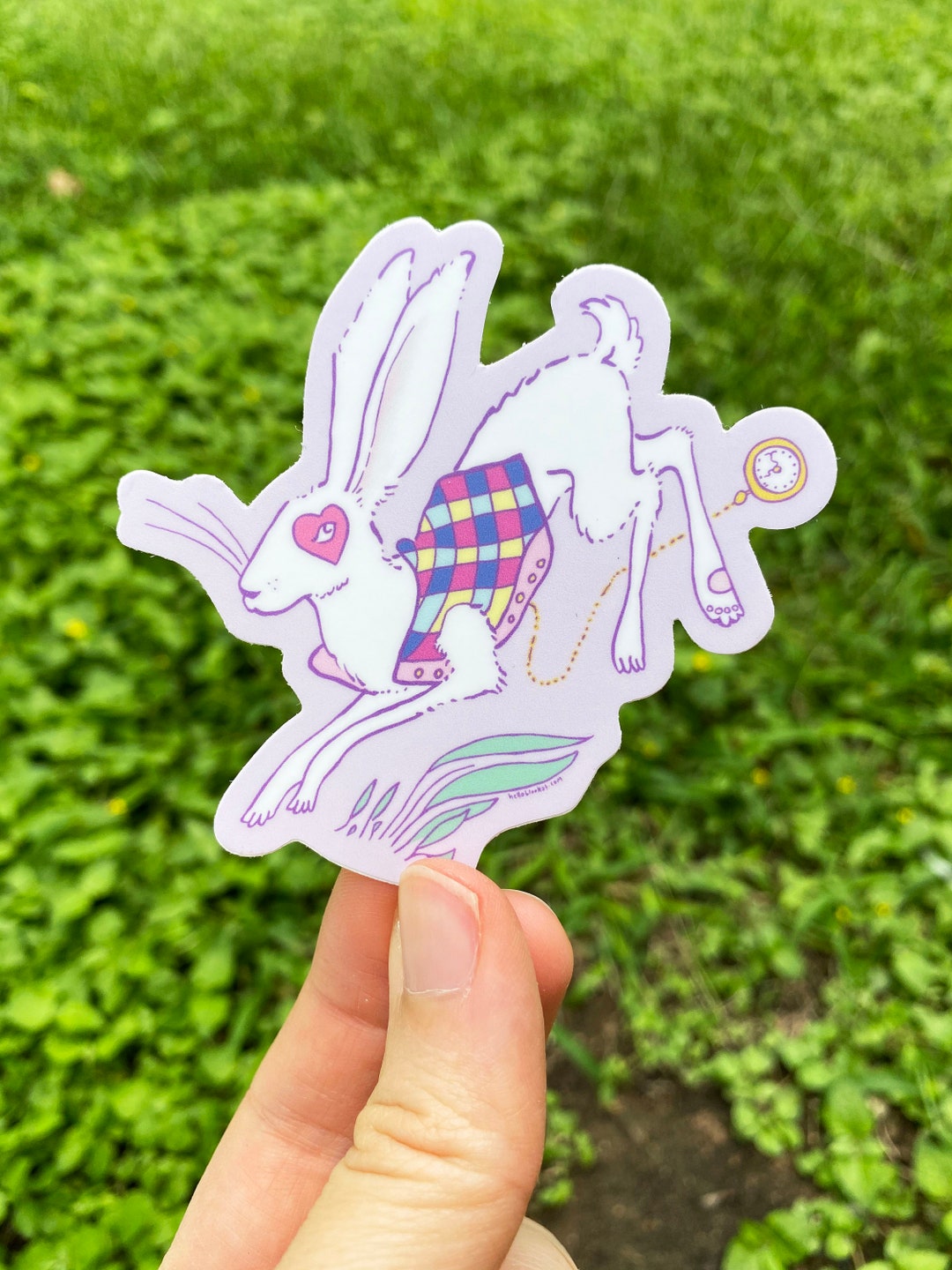 White Rabbit Chase Sticker ~ Alice in Wonderland ~ Vinyl Weatherproof ...