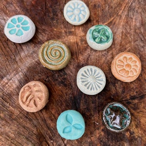 Ceramic Magnets ~ Varied Styles ~ Handmade Pottery by Blookat - Etsy