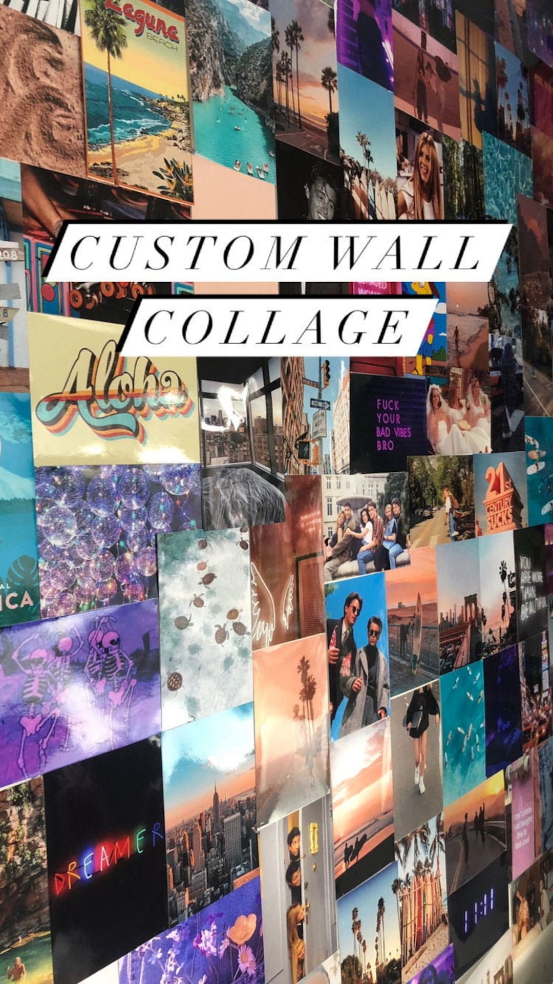 Aesthetic Custom Wall Collage, 50-100 Photos Pack! You Choose Theme ...