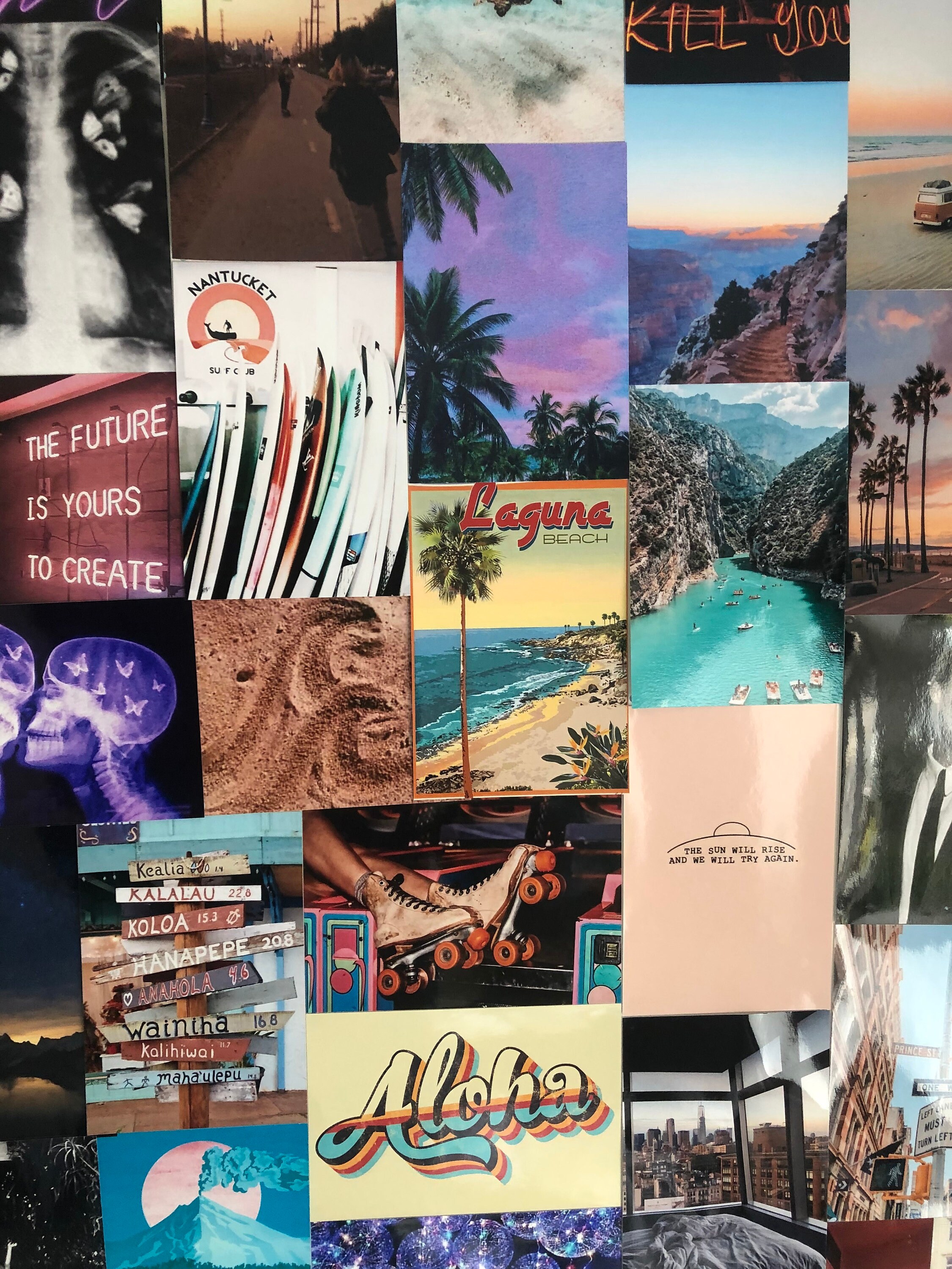 Aesthetic custom wall collage 50-100 photos pack You choose | Etsy