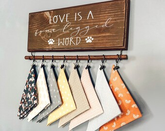 Dog Bandana Holder, Pet Bandana Organizer, Dog Clothing Organizer, Dog ...