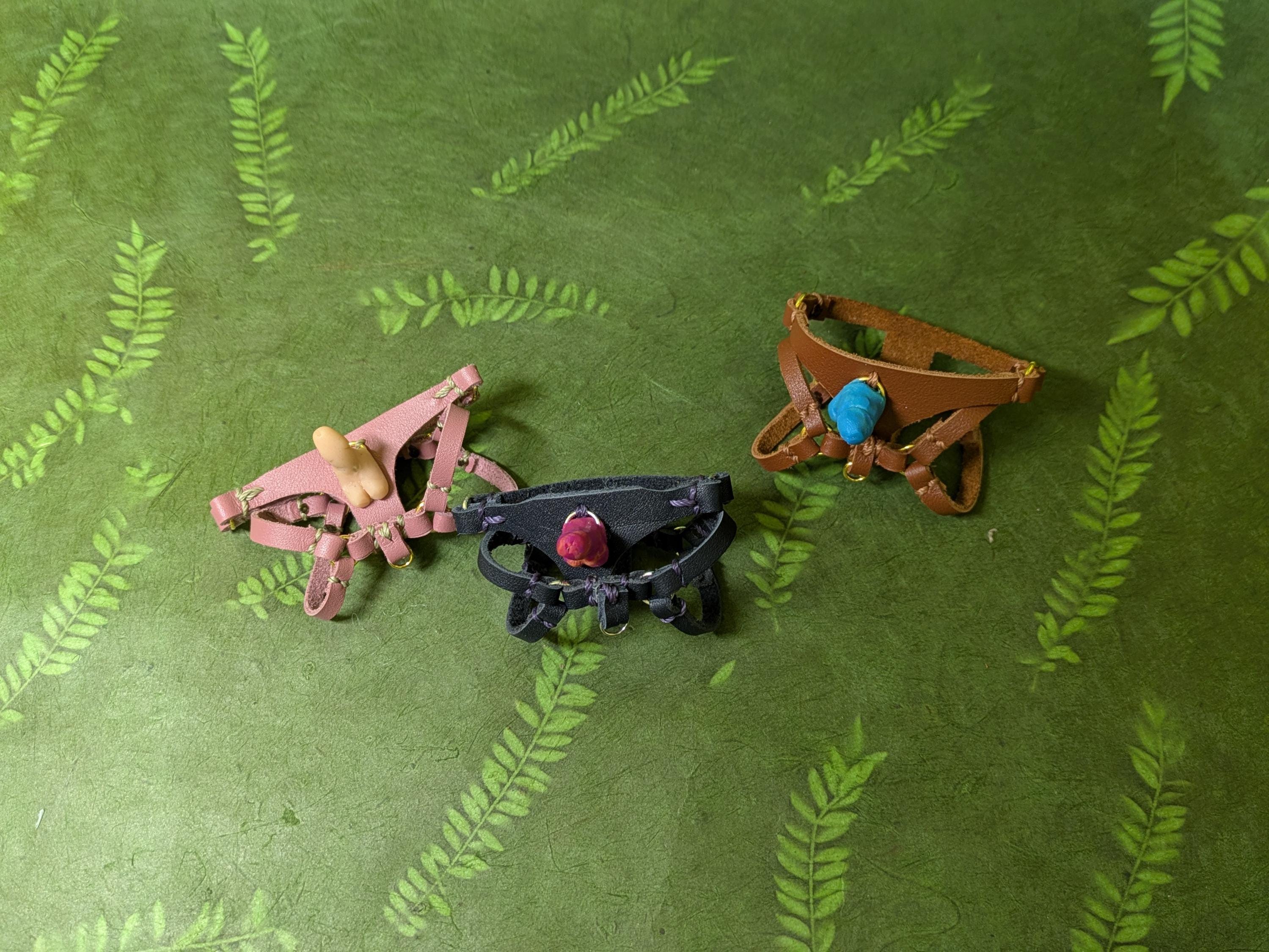 Labubu Leather Body Harness With Strap - Customizable - Etsy