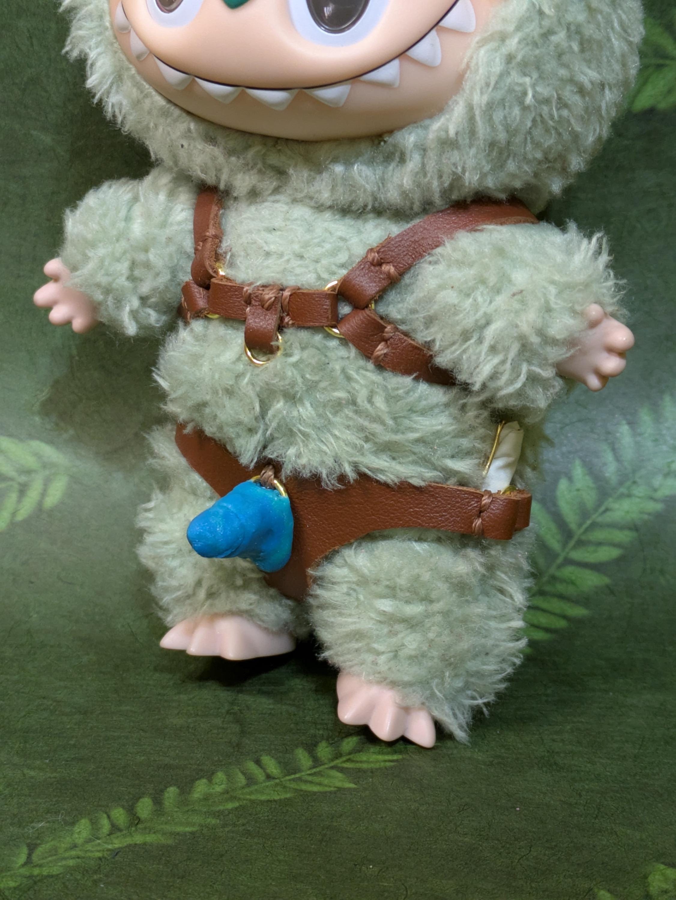 Labubu Leather Body Harness With Strap - Customizable - Etsy