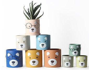Bear Planter Pot - Etsy