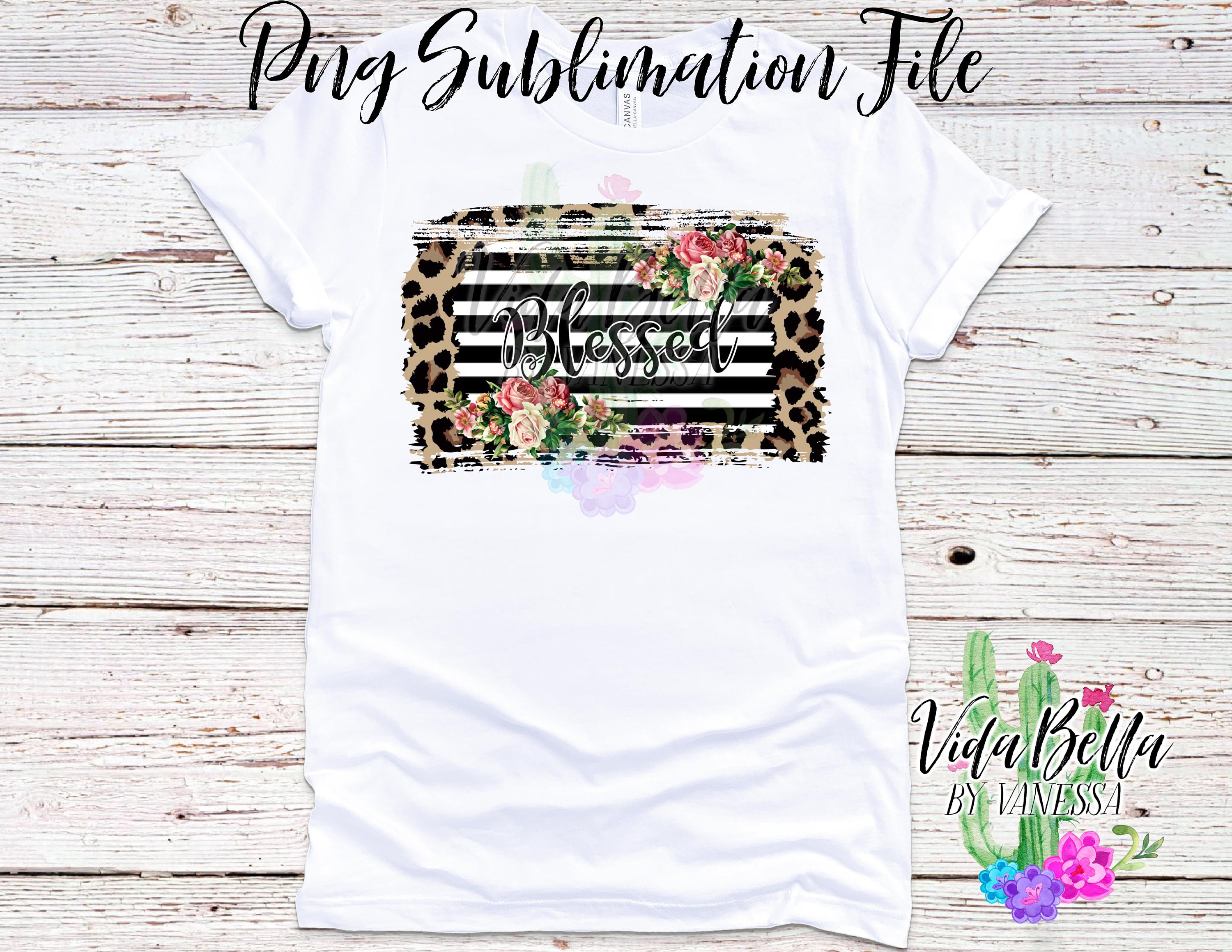 Blessed Sublimation PNG File Instant Download - Etsy