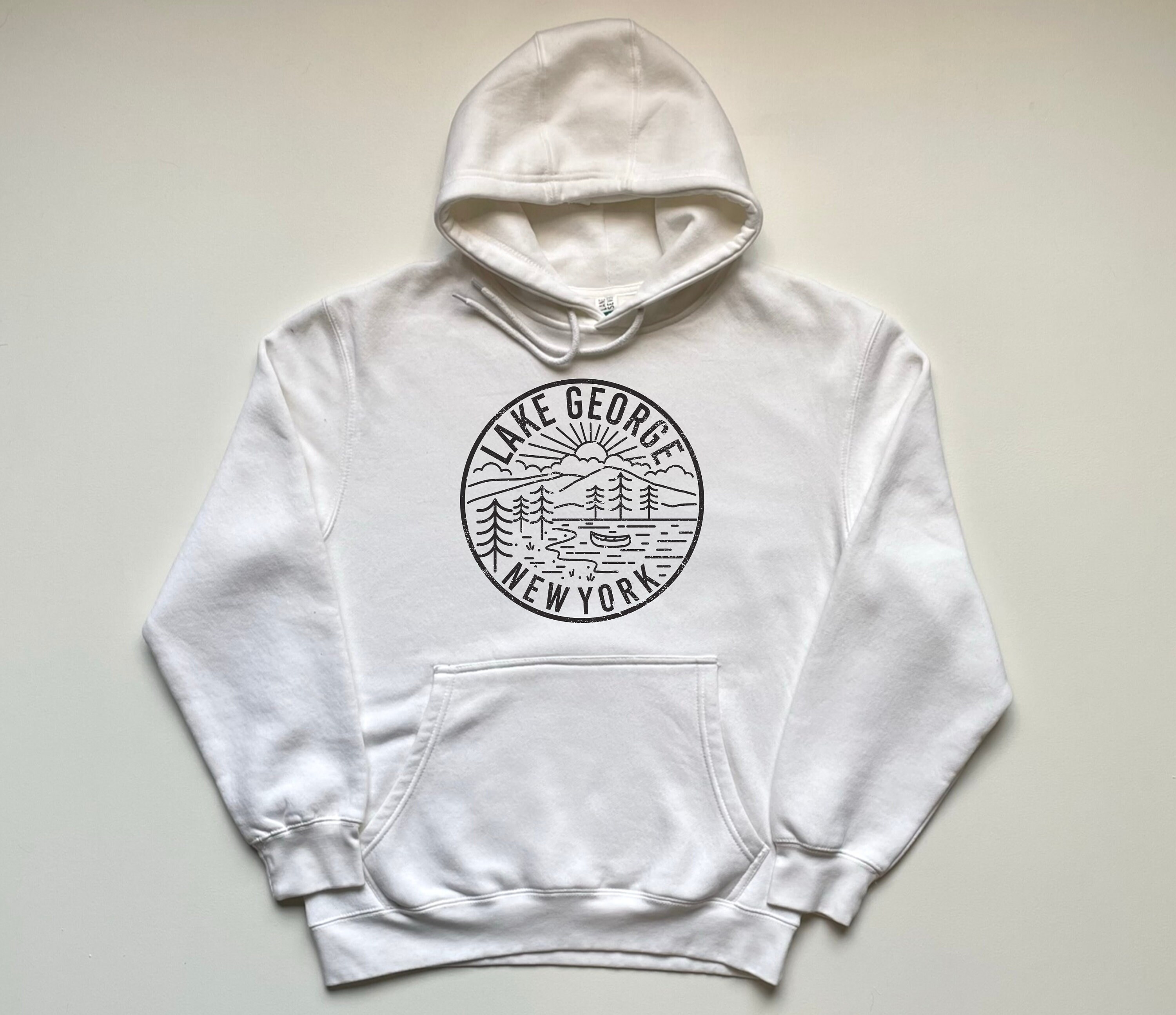 Lake George New York Hooded Sweatshirt Lake George Hoodie - Etsy