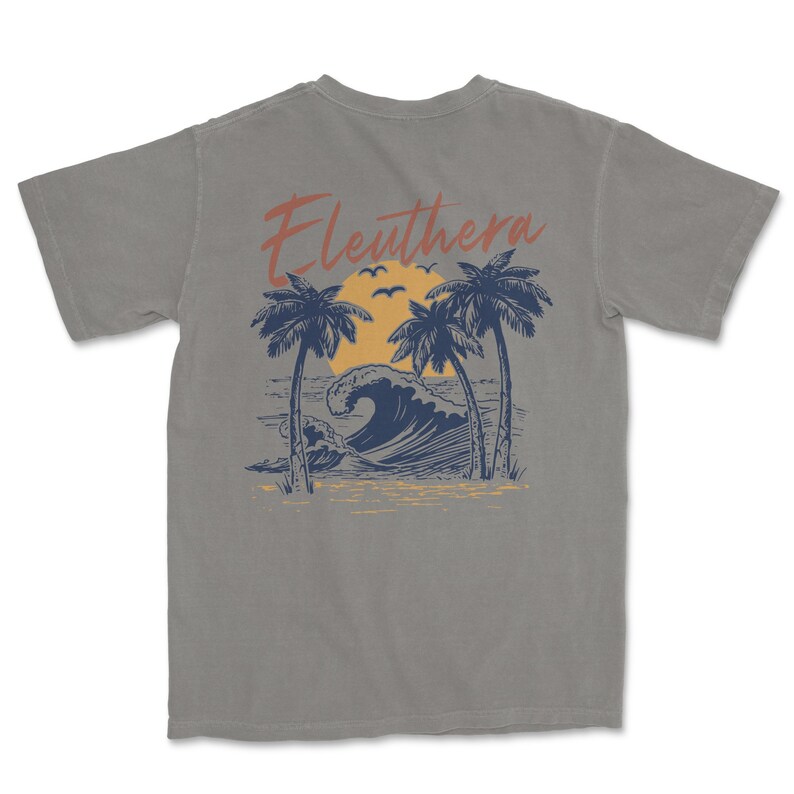 Eleuthera T-shirt Front and Back Print - Etsy