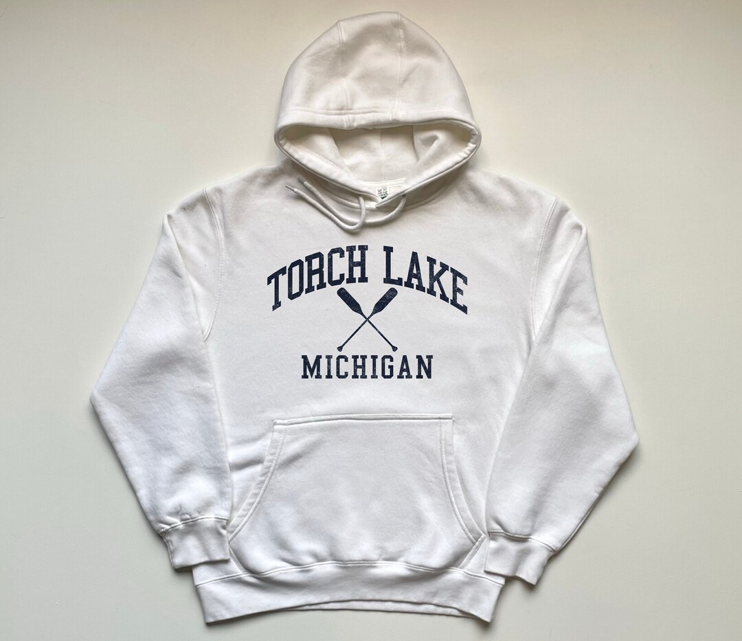 Torch Lake Michigan Hooded Sweatshirt Torch Lake Pullover Hoodie - Etsy