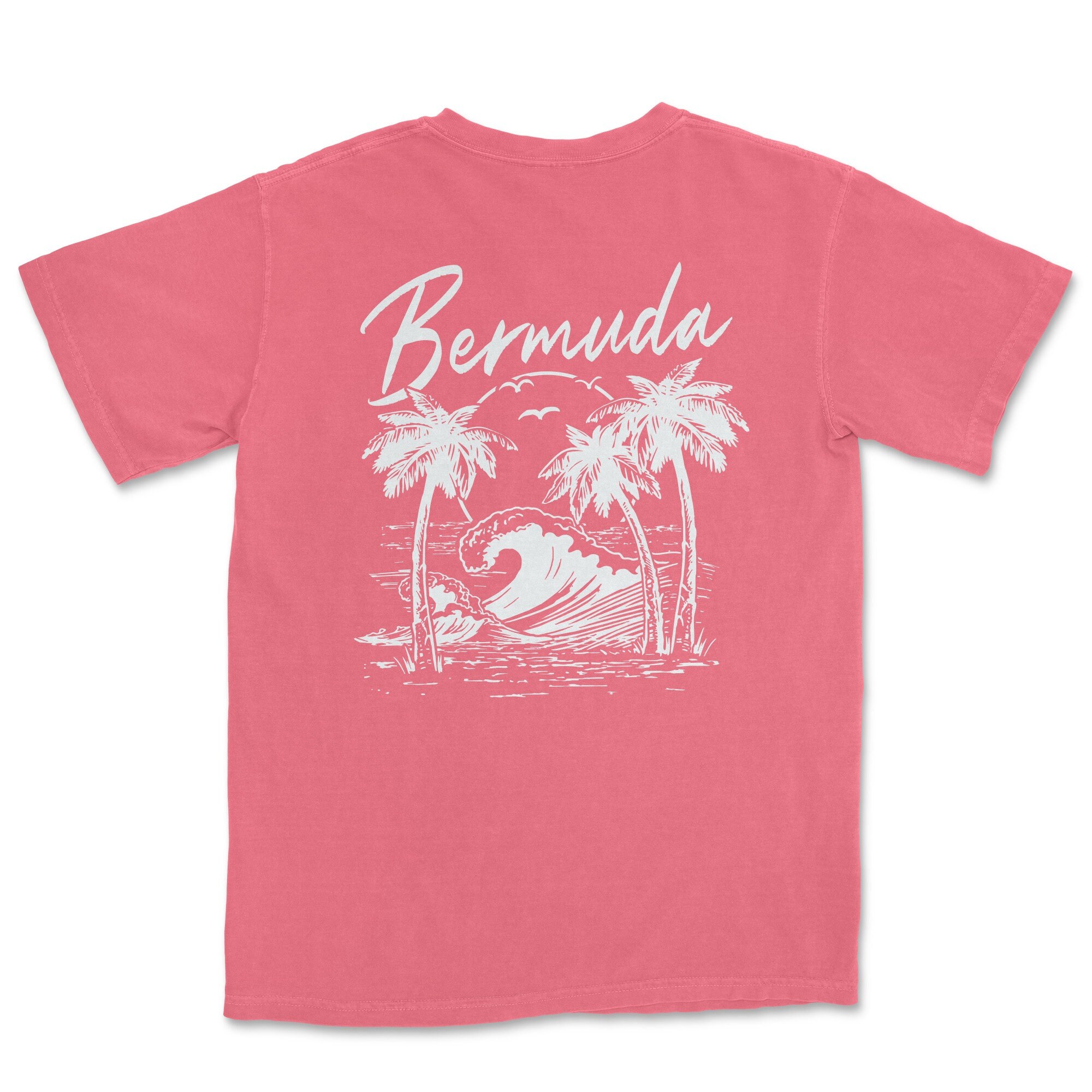 Bermuda T-shirt Front and Back Print - Etsy