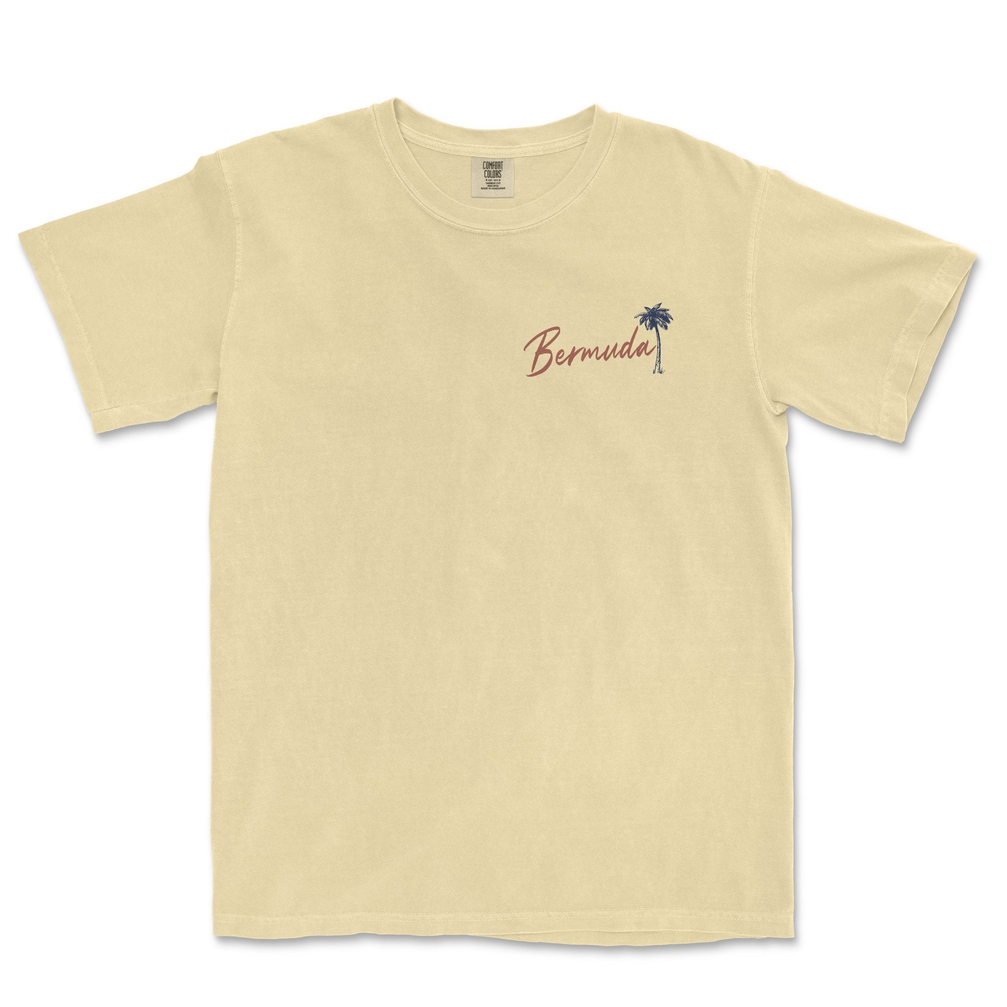 Bermuda T-shirt Front and Back Print - Etsy