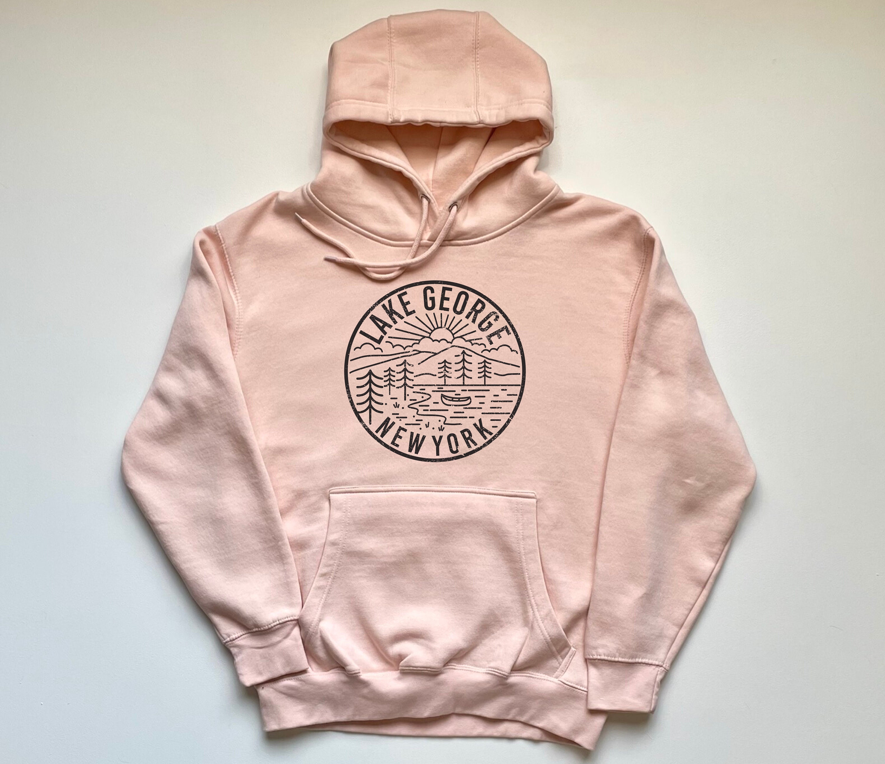 Lake George New York Hooded Sweatshirt Lake George Hoodie - Etsy