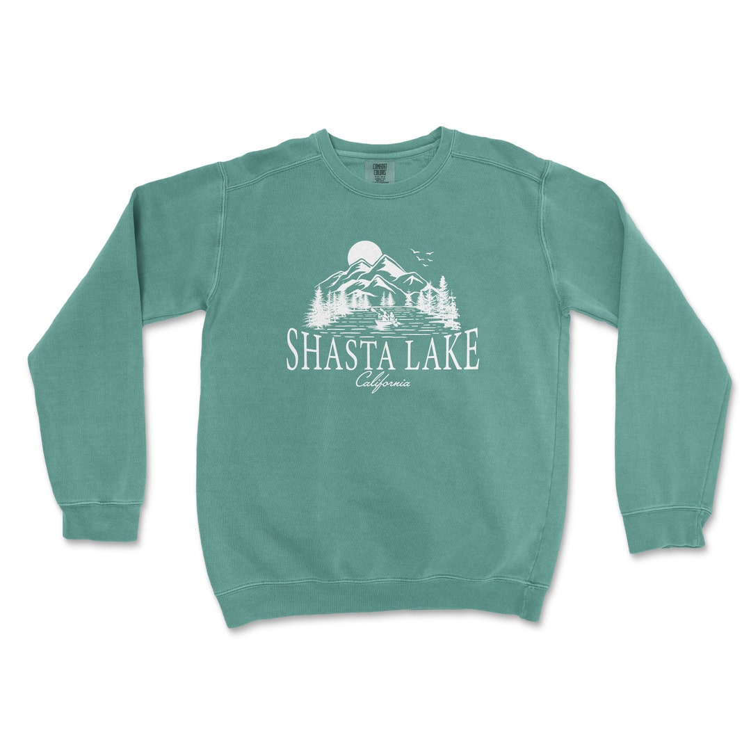 Shasta Lake California Comfort Colors Crewneck Sweatshirt - Etsy