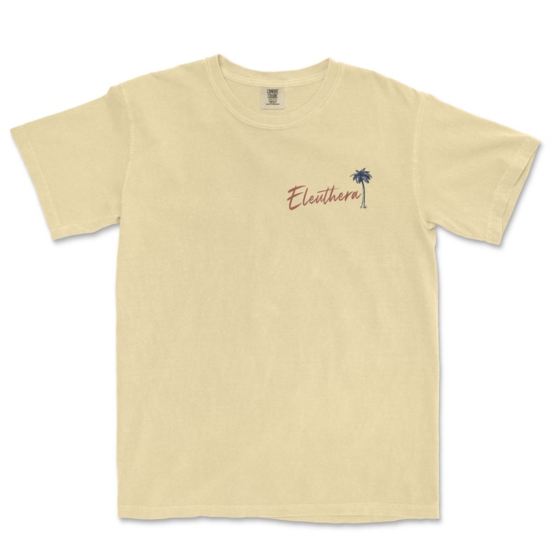 Eleuthera T-shirt Front and Back Print - Etsy