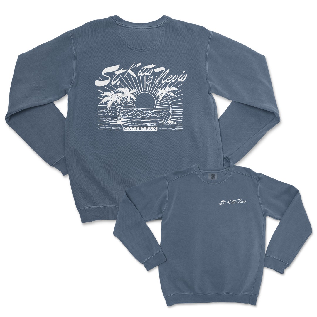 St Kitts and Nevis Comfort Colors Crewneck - Etsy