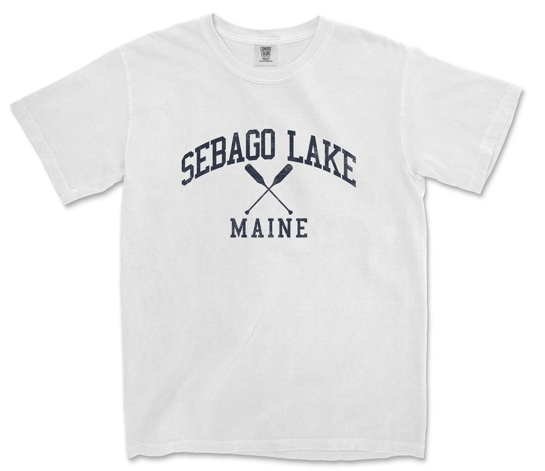Sebago Lake Maine Comfort Colors T-shirt Sebago Lake Shirt - Etsy