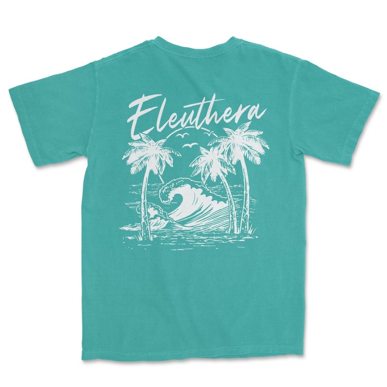 Eleuthera T-shirt Front and Back Print - Etsy