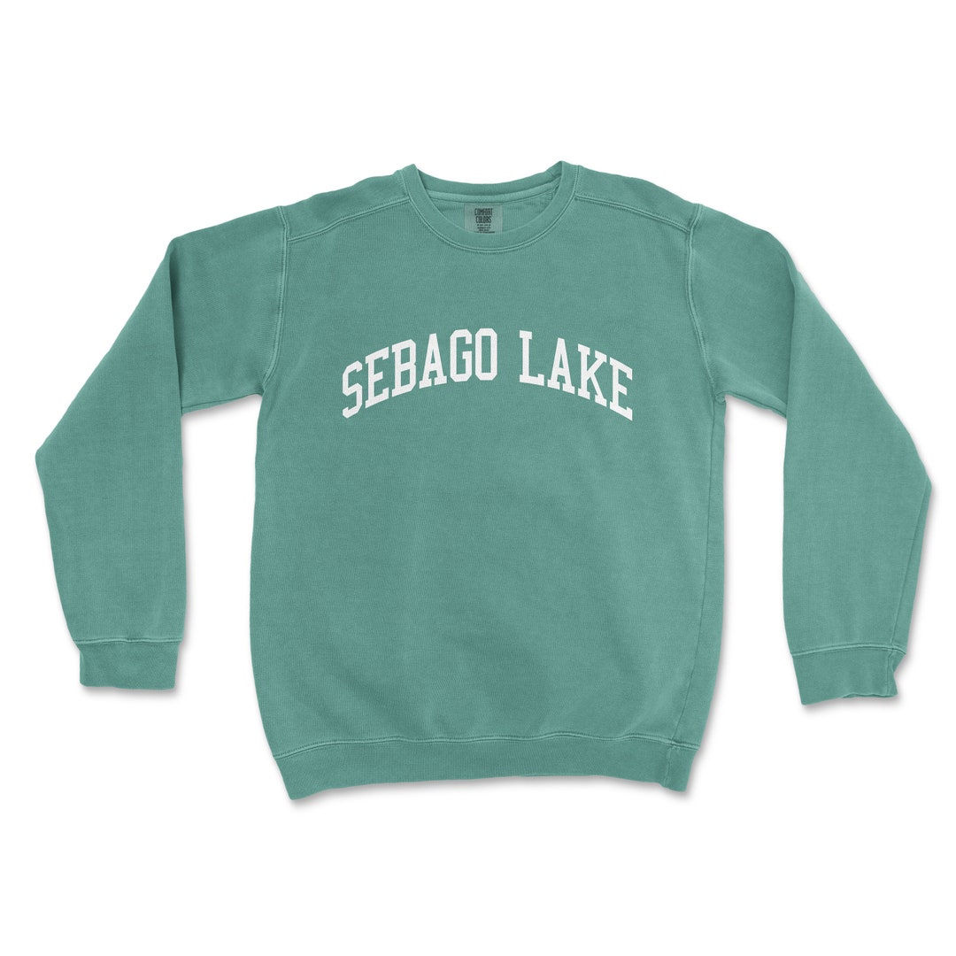 Sebago Lake Maine Comfort Colors Crewneck Sweatshirt - Etsy